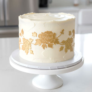 Long Border Cake Stencils | Full Wrap Designs | Lacupella Design